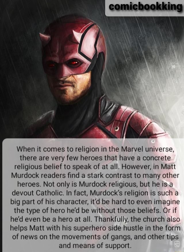 Comichookking RS When it comes to religion in the Marvel universe ...