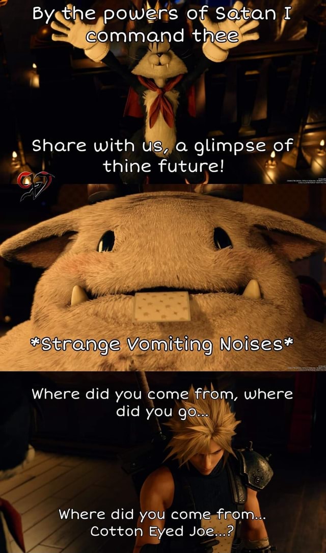 By the powers of Satan I command thee Share with us, a glimpse of thine ...