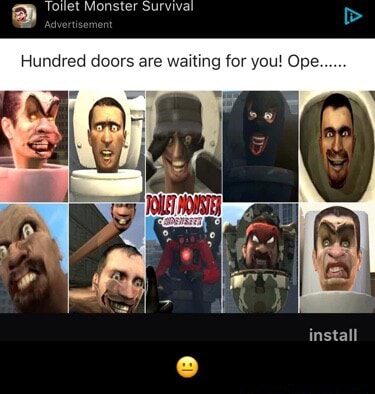 Totlet Monster Survival ara walting fer install - iFunny