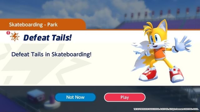 Skateboarding Park Defeat Tails! Defeat Tails in Skateboarding! Not Now ...