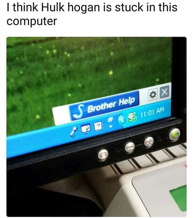 Ithink Hulk hogan is stuck in this computer - iFunny