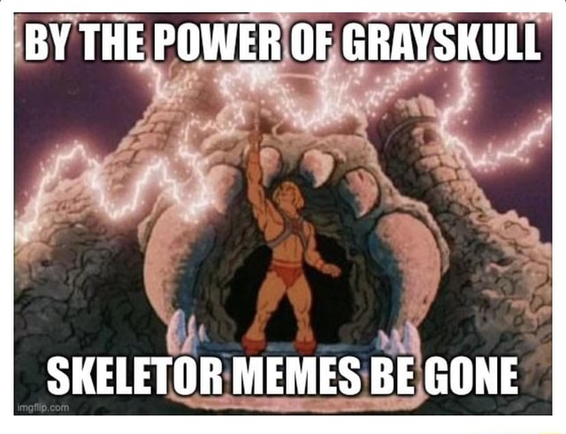 BY THE POWER OF GRAYSKULL SKELETOR MEMES BE GONE - iFunny