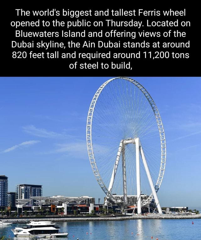 The world's biggest and tallest Ferris wheel opened to the public on ...