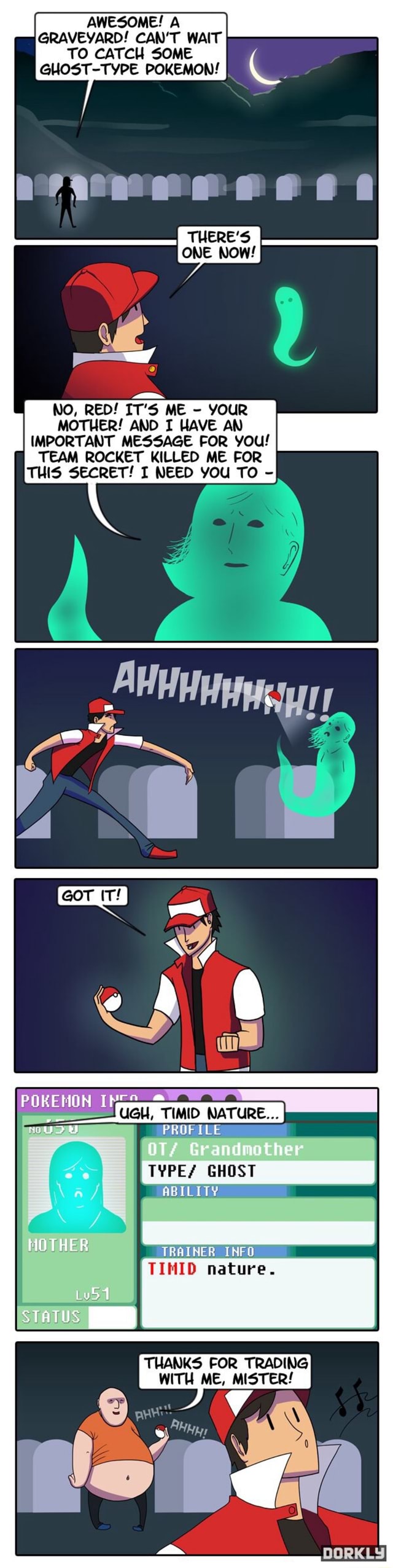 AWESOME! A GRAVEVARD.’ CAN'T WAIT TO CATCH 50MB GHOST-TYPE POKEMON! I ...