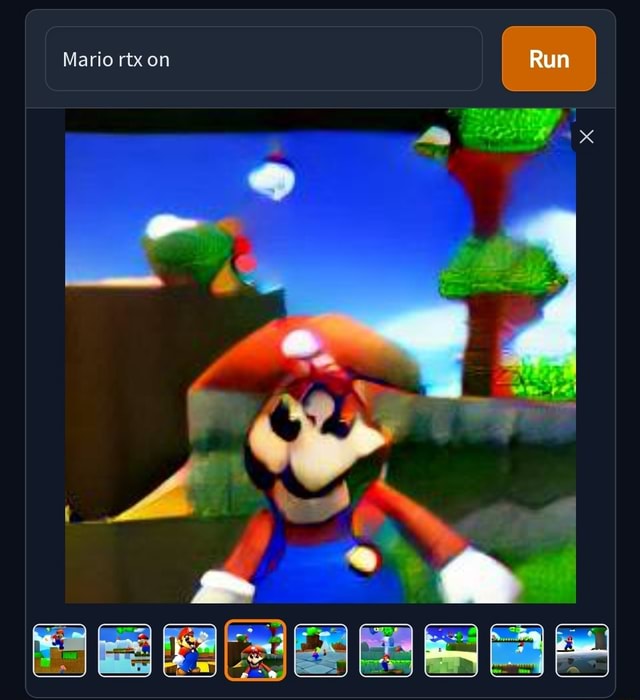 Mario rtx on Run - iFunny