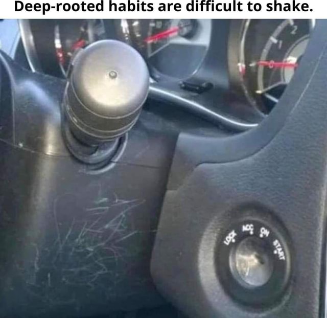 Deep-rooted habits are difficult to snake. - iFunny