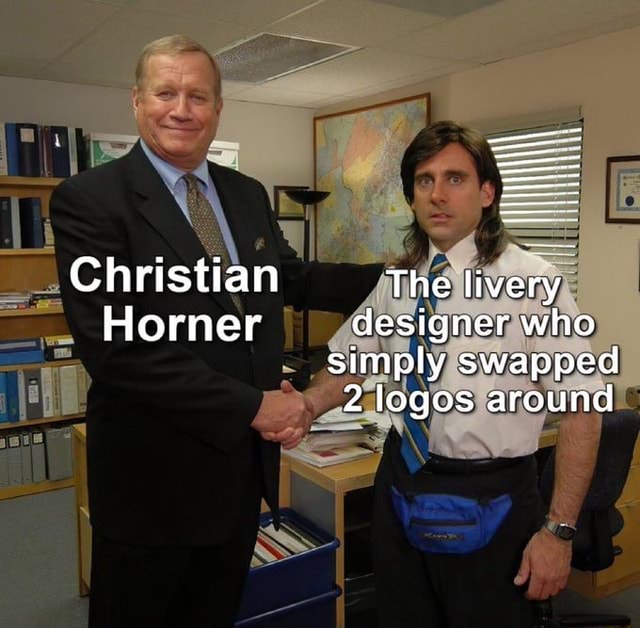 Christian The livery Horner designer who simply swapped 2 logos around ...