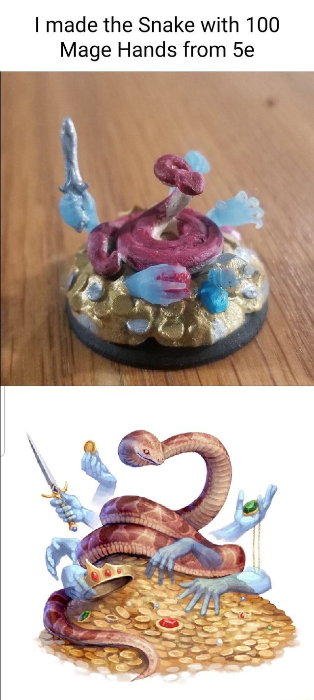 I made the Snake with 100 Mage Hands from Se - iFunny