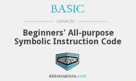 BASIC Beginners' All-purpose Symbolic Instruction Code Abbreviations ...