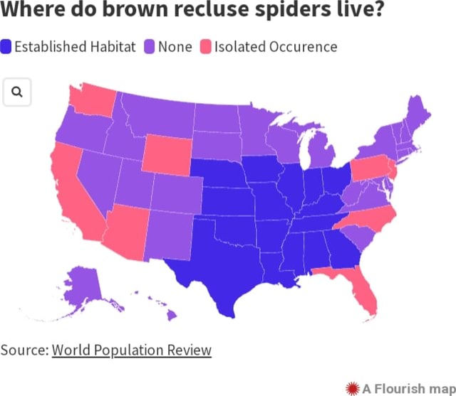 Where do brown recluse spiders live? Established Habitat @ None ...