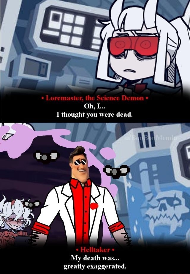Loremaster, the Science Demon Oh. thought you were dead. Helltaker My ...