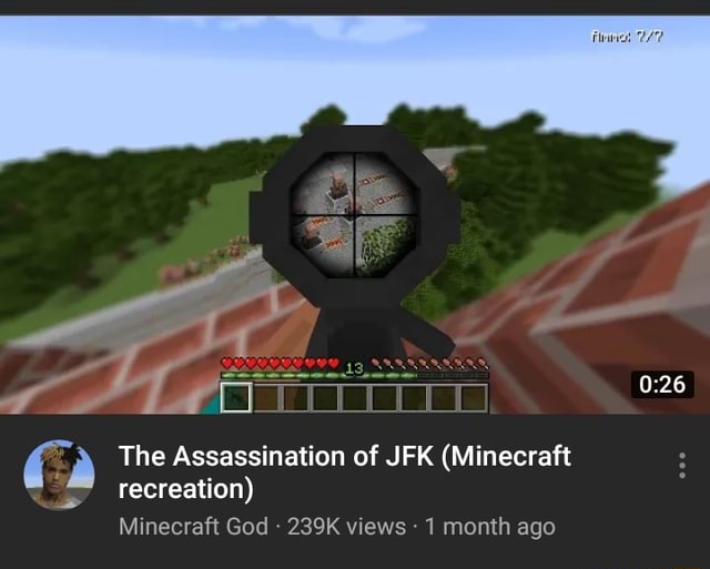 The Assassination of JFK (Minecraft : recreation) Minecraft God - 239K ...