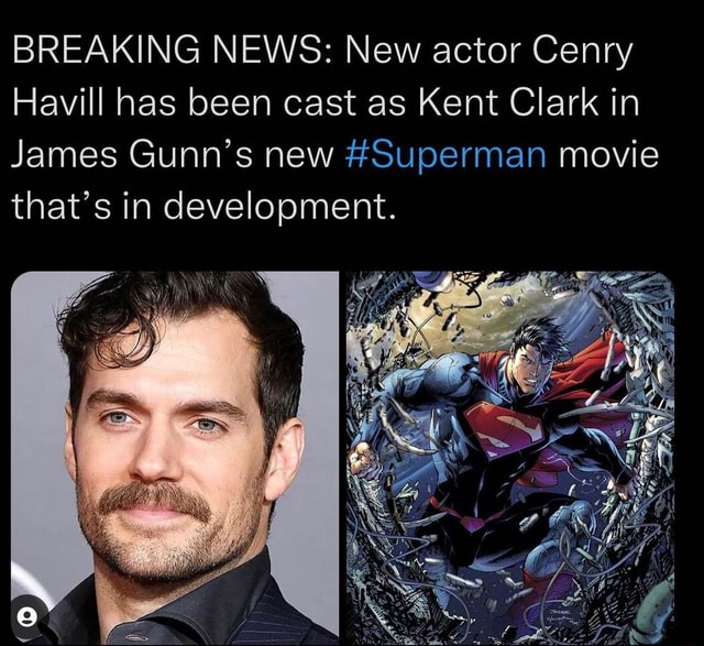 BREAKING NEWS: New actor Cenry Havill has been cast as Kent Clark in ...