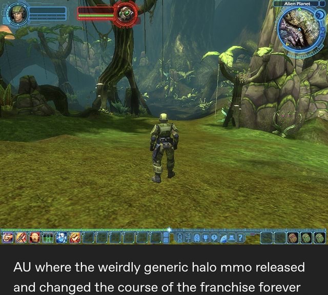 AU where the weirdly generic halo mmo released and changed the course ...