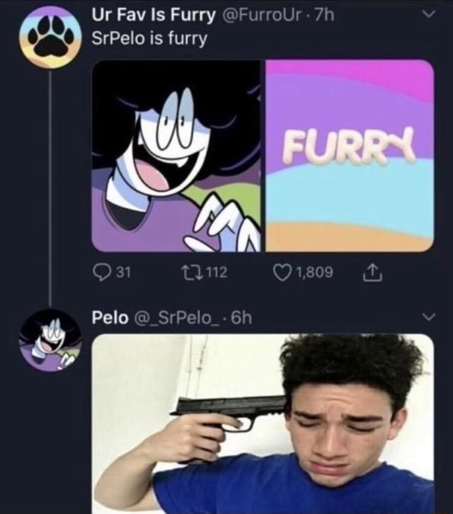 Ur Fav Is Furry @FurroUr SrPelo is furry 31 Pelo @_SrPelo_-6h - iFunny