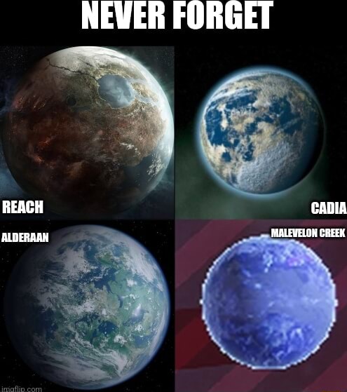 NEVER FORGET oh REACH CADIA ALOERAAR MALEVELOW CREEK - iFunny