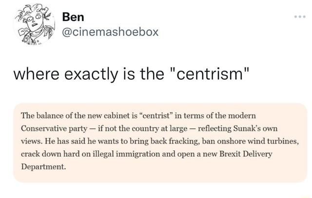 Ben @cinemashoebox where exactly is the "centrism" The balance of the ...
