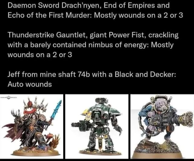 Daemon Sword Drach'nyen, End of Empires and Echo of the First Murder ...