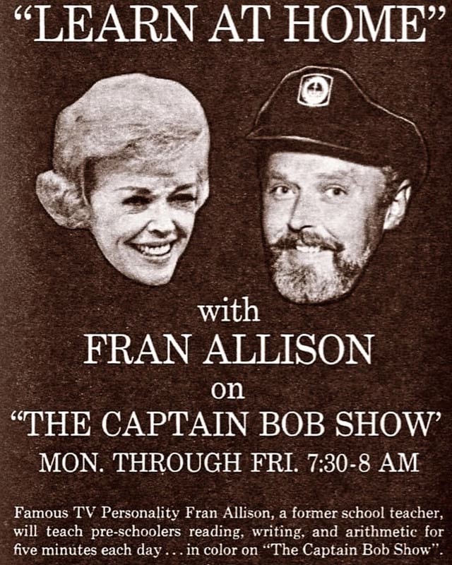 N/A - "LEARN AT HOME" with FRAN ALLISON "THE CAPTAIN BOB SHOW' MON ...