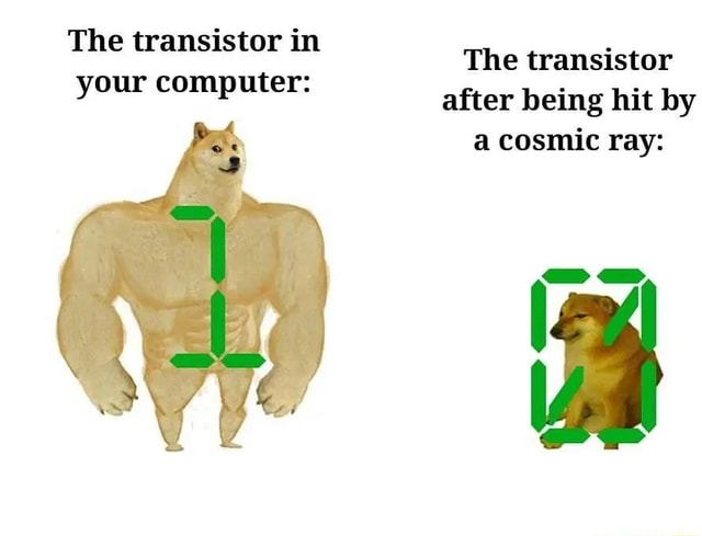 The transistor in your computer: The transistor after being hit by a ...