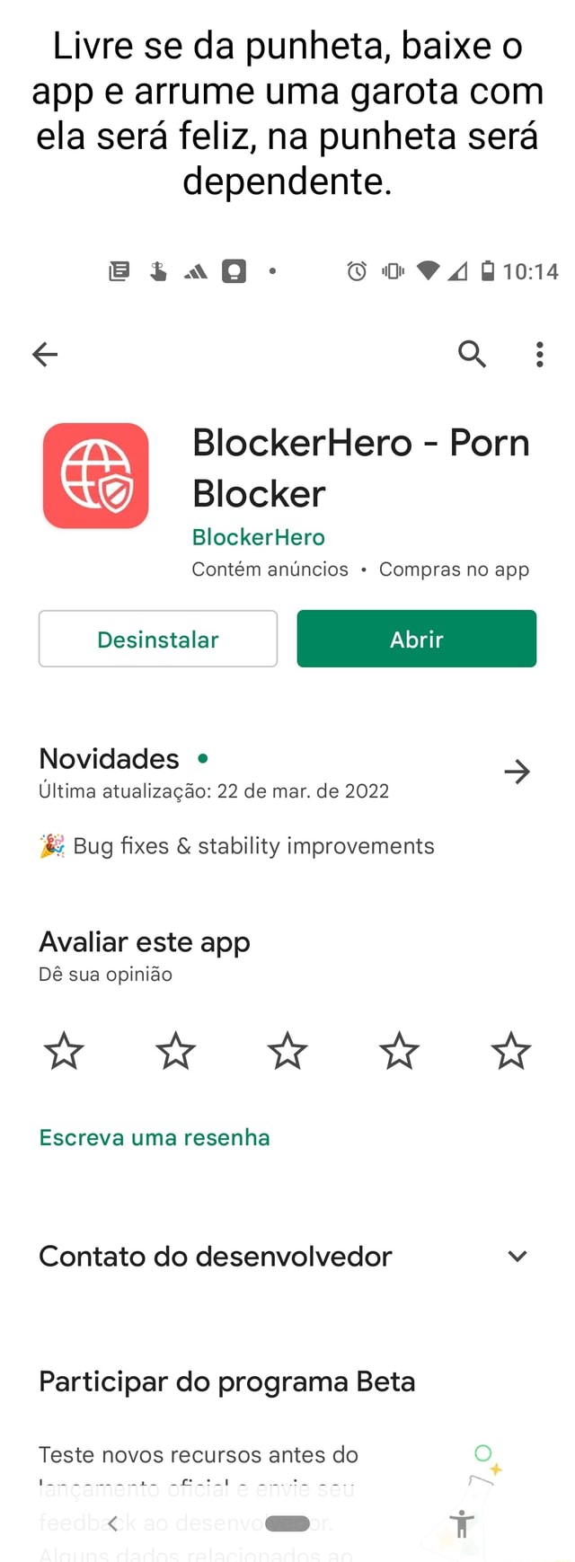 Livre se da punheta, baixe o app e arrume uma garota com ela será feliz, na punheta será ...