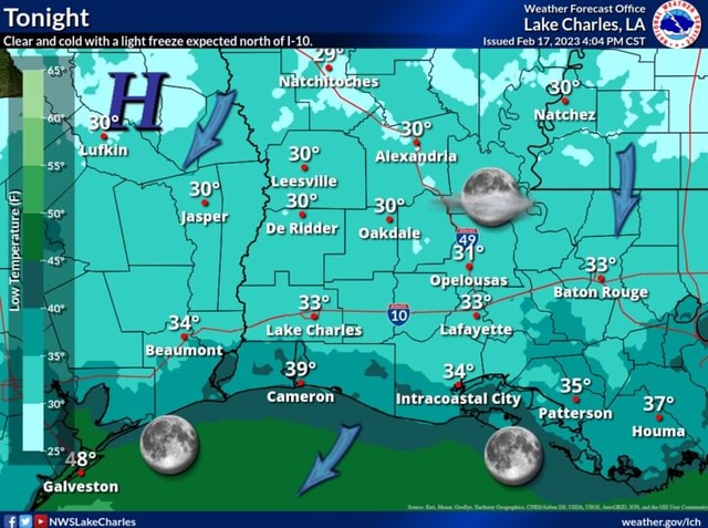 Night Clear and cold with alight freeze expected north of I-10. Jasper ...