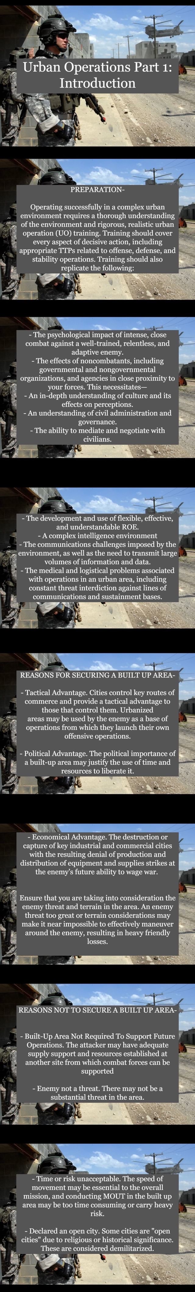 _ Urban Operations Part 1: Introduction PREPARATION- Operating ...