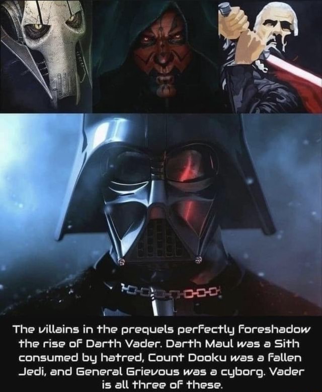 The villains in the prequels perFectly Foreshadow the rise of Darth ...
