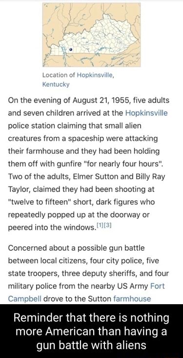 Location of Hop! Kentuck On the evening of August 21, 1955, five adults ...