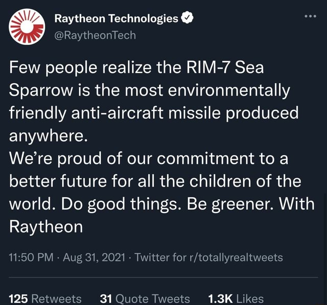 Raytheon Technologies @ @RaytheonTech Few people realize the RIM-7 Sea ...