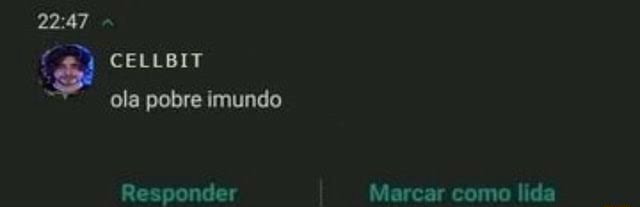 CELLBIT ola pobre imundo Responder Marcar como lida - iFunny