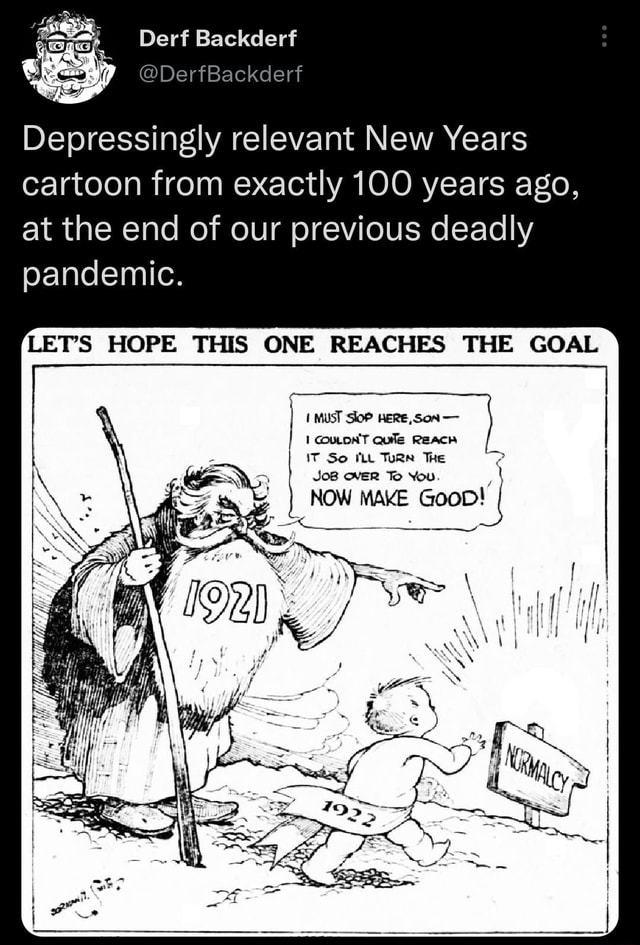 Depressingly relevant New Years cartoon from exactly 100 years ago, at ...