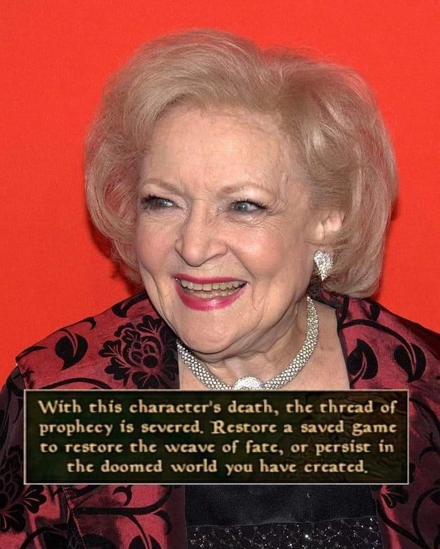 Wich chis character's death, the thread of prophecy is severed. Restore ...