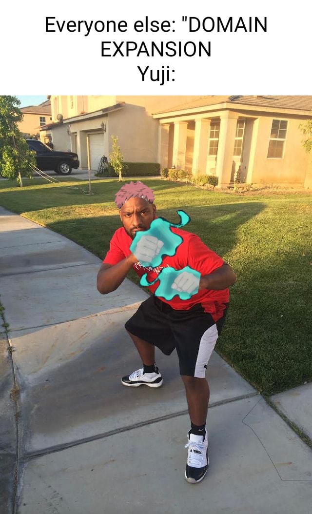 Everyone else: "DOMAIN EXPANSION Yuji: - iFunny