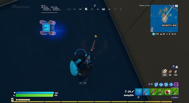 Ping: 52 Loss Packet Loss No NE 3 100 60 FPS 51 60] RICKETY RIG 349 >0 ...