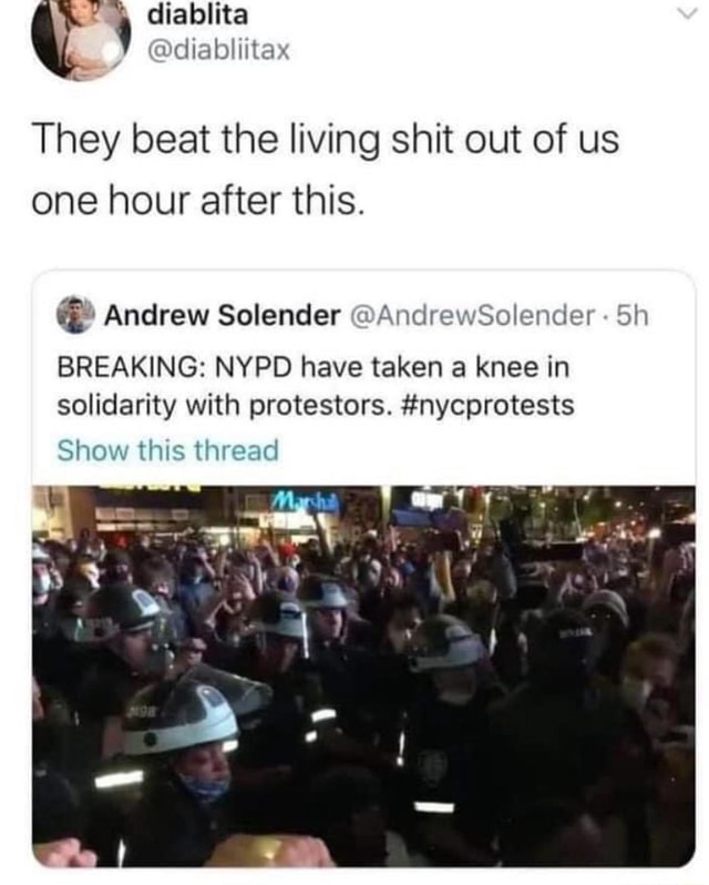 They beat the living shit out of us one hour after this. Andrew ...