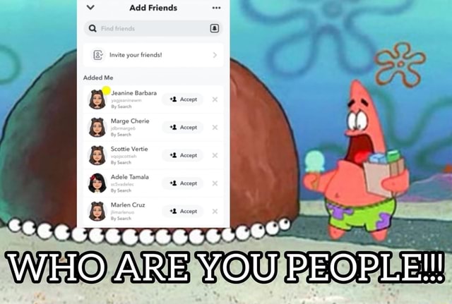 Add Friends {8} Invite your friends! Added Me 8 Jeanine Barbara WHO ARE ...