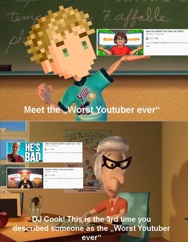 Meet the ,,Worst Youtuber ever" HES ~ BAN DJ Cook! This is the time you ...
