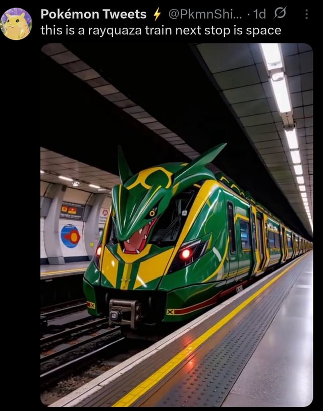 BB this is a rayquaza train next stop is space Pokmon Tweets @PkmnShi ...