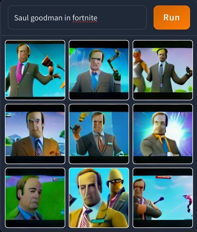Saul goodman in fortnite Run - iFunny