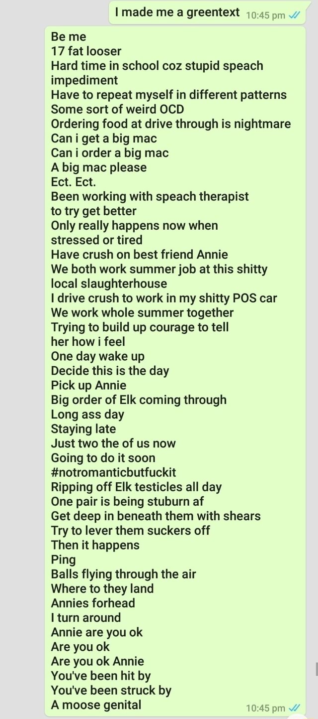 So i obviously stole the punchline and i know i cant compare to the ...