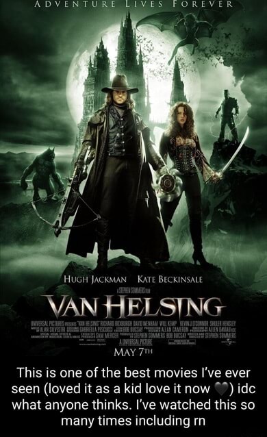 HUGH JACKMAN KATE BECKINSALE VAN HELSING May 7" : This is one of the ...
