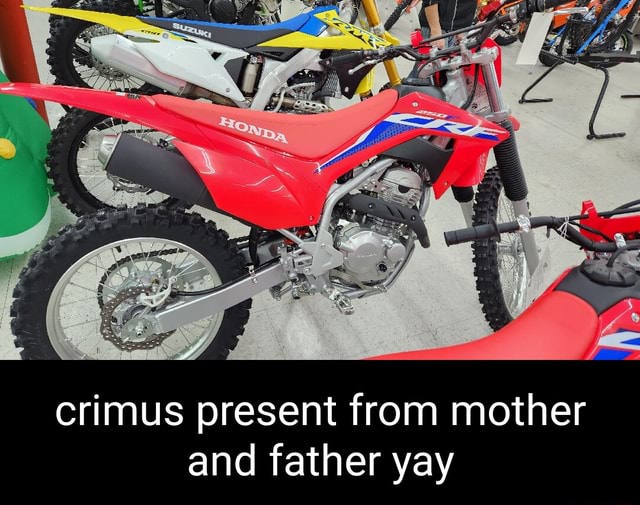 Crimus present from mother and father yay - iFunny