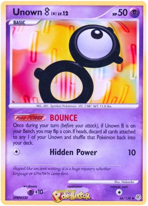 Unown 8 wiwa2 50 BASI NO. 201. Symbol Pokemon. HT: 1'08" WT. 11.0 Ibs ...
