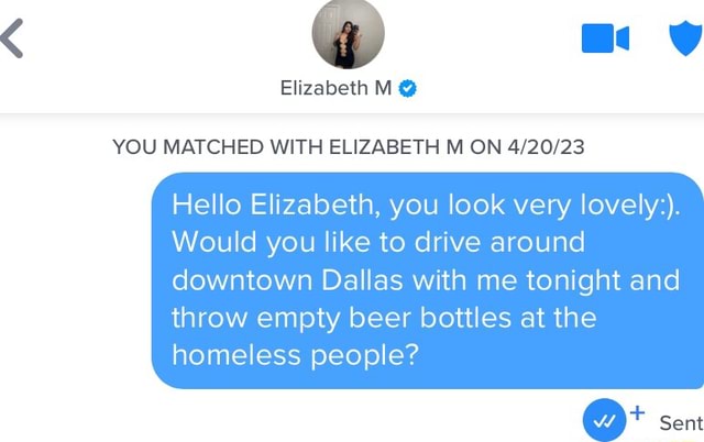 Elizabeth YOU MATCHED WITH ELIZABETH M ON Hello Elizabeth. you look ...
