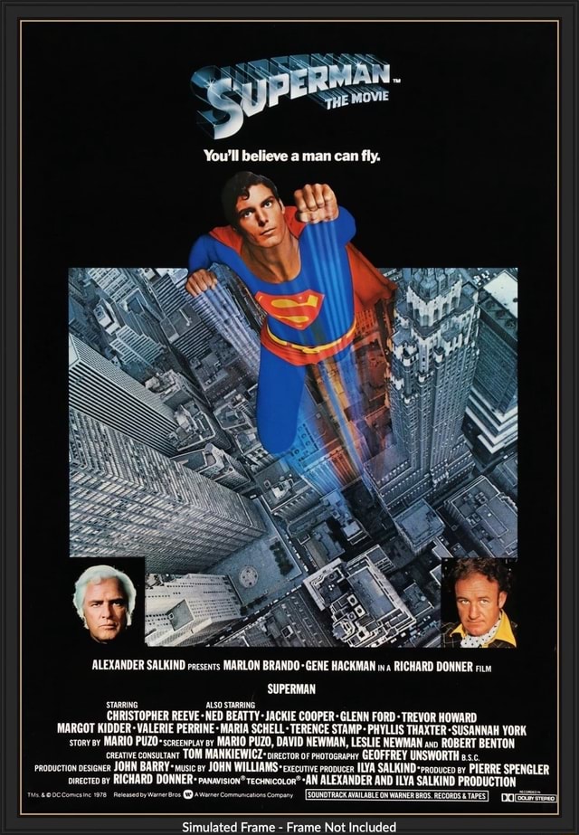 ALEXANDER SALKIND presenrs MARLON BRANDO-GENE HACKMAN RICHARD DONNER ...