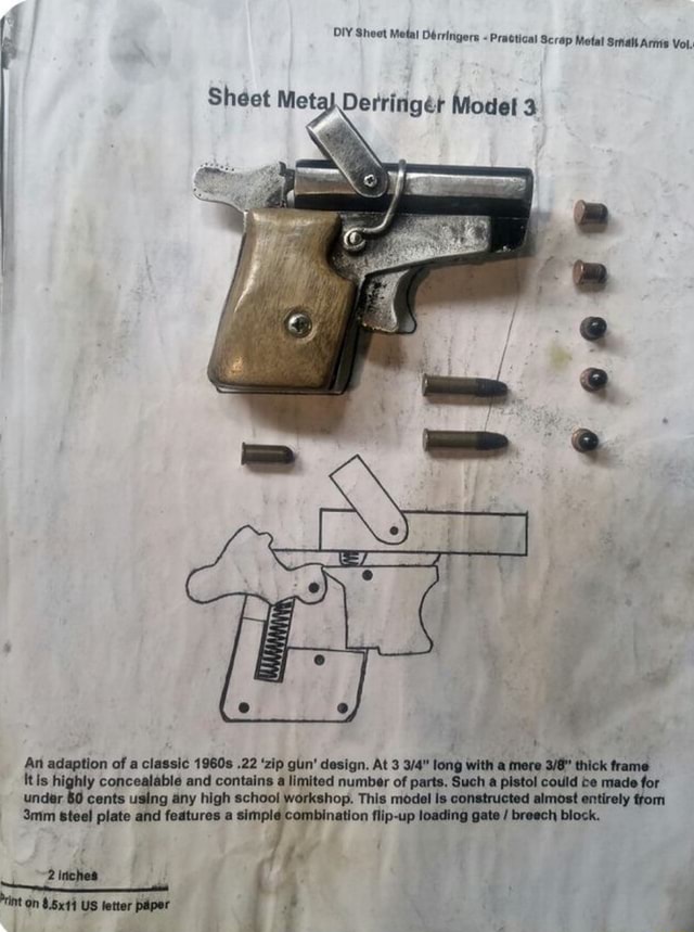 O DIY Sheet Meta) Dérringers Practical Scrap Metal Small Arms Vol ...
