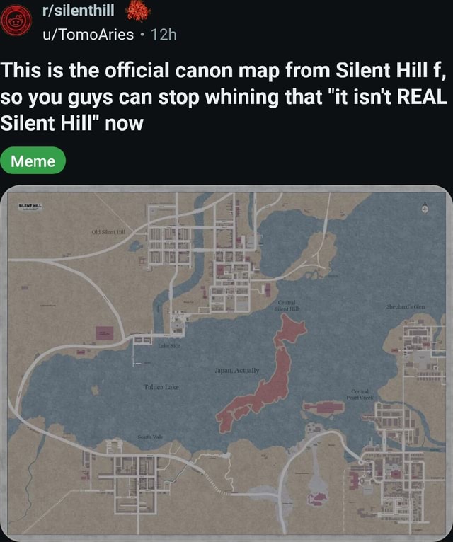 This is the official canon map from Silent Hill f, SO you guys can stop ...