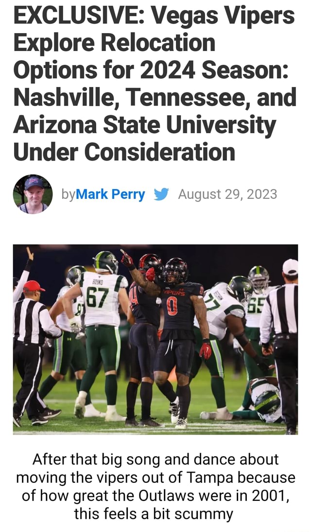 EXCLUSIVE: Vegas Vipers Explore Relocation Options for 2024 Season ...