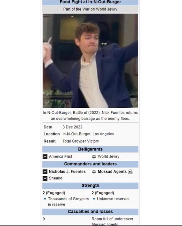 Food Fight at In-N-Out-Surger Part of the War on World Jewry In-N-Out ...